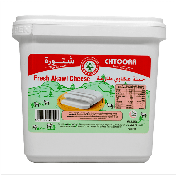 Buy Chtoora Fresh Akawi Cheese 2.5kg | Online Shopping UAE – Baladi ...