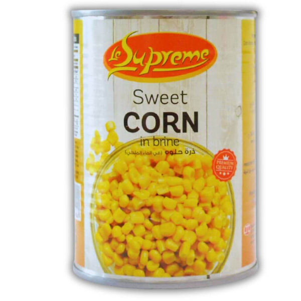 Buy Le Supreme Sweet Corn in Brine 400g, Online Shopping UAE – Baladi ...