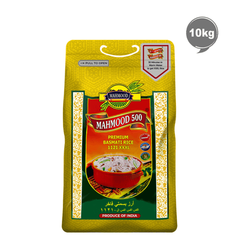 Buy Mahmood 500 Premium Basmati 1121 Rice 10kg | Online UAE – Baladi ...