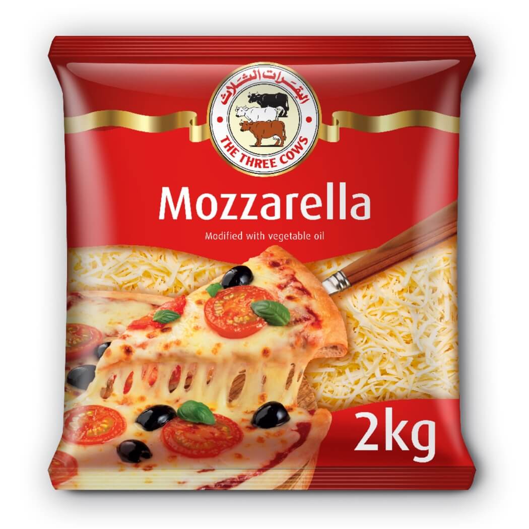 Buy The Three Cows Mozzarella Cheese 2kg Online Shopping UAE – Baladi ...